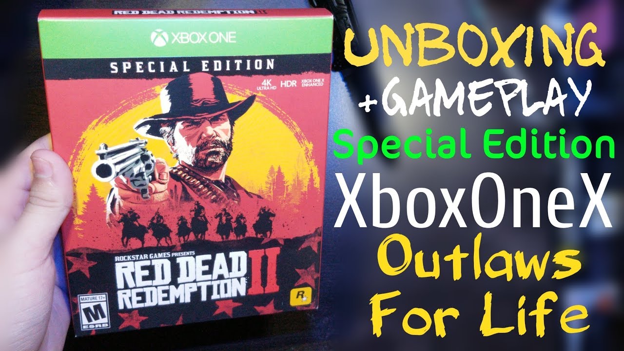 Red Dead Redemption 2 Unboxing Special Edition Xbox One X 4K - YouTube