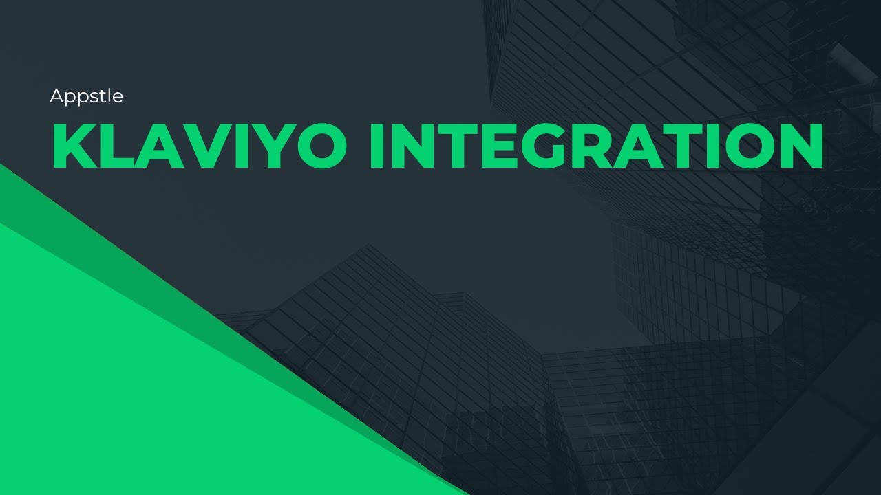 Klaviyo Integration (All Apps) - YouTube