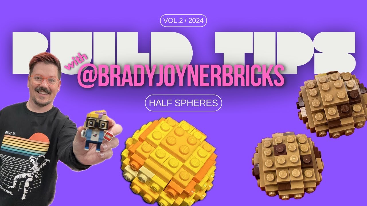 How to Build a LEGO ball cut in half! Build Tips with ...