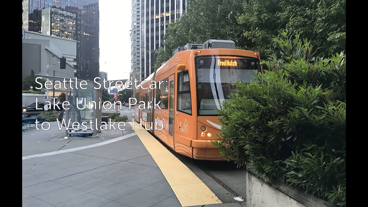 Seattle Streetcar: Lake Union Park to Westlake Hub - YouTube