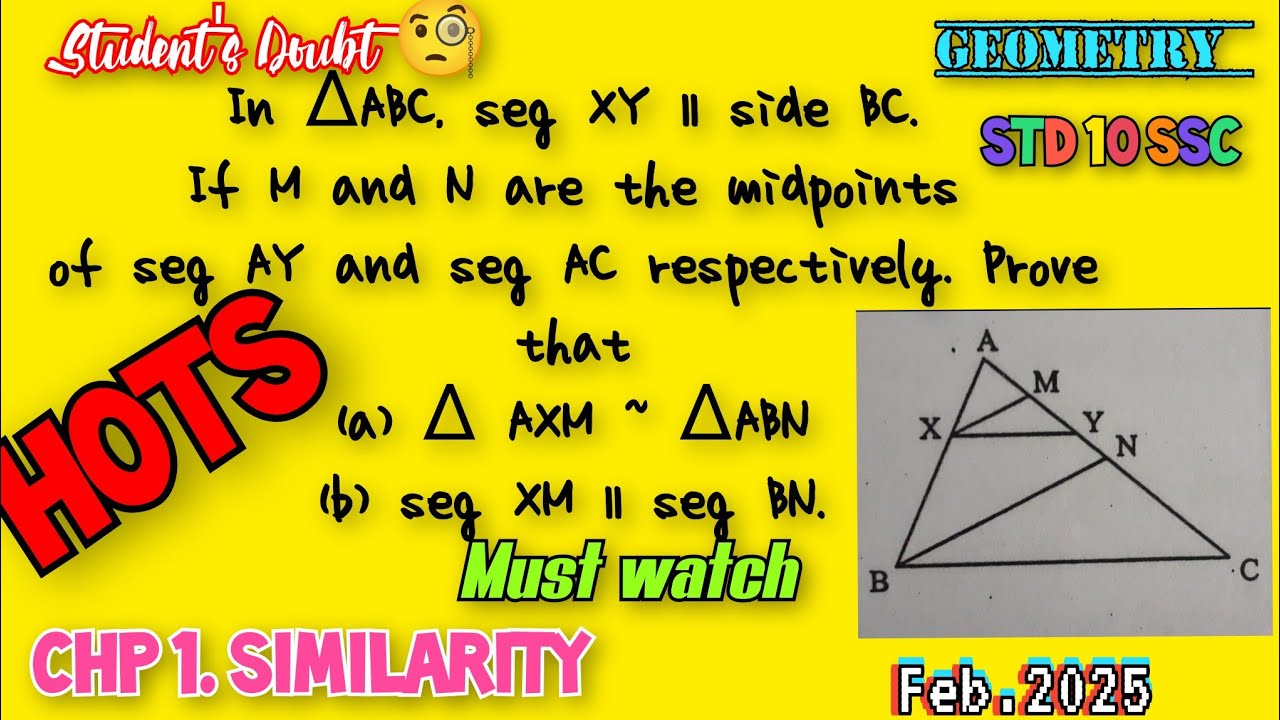 Geometry | HOTS QUESTION | CHP 1 Similarity - YouTube