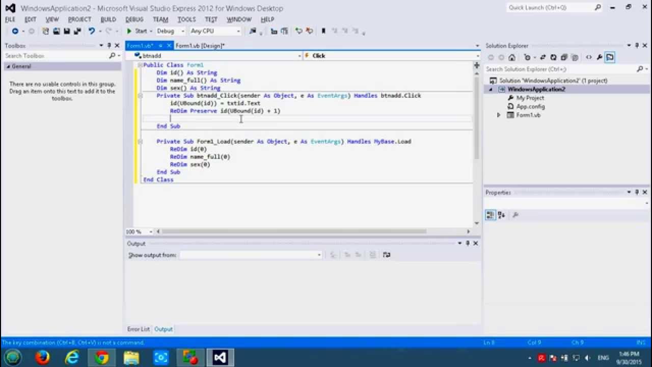 how to vb.net array input text and output text - YouTube