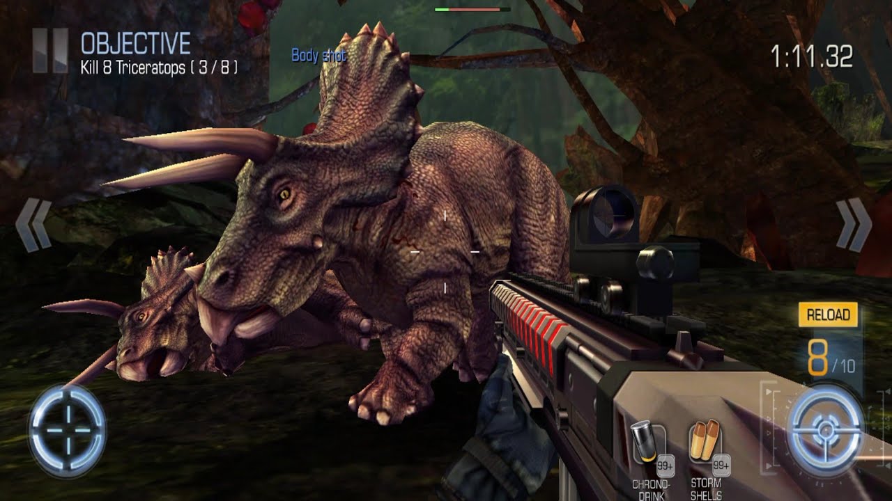 DINO HUNTER: DEADLY SHORE - Gameplay Walkthrough Part 267 | Kill 8 Triceratops - YouTube