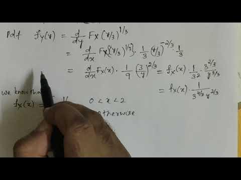 Problems related to change of variables| uniform distribution| 18EC44|Module 1|Class 8 - YouTube