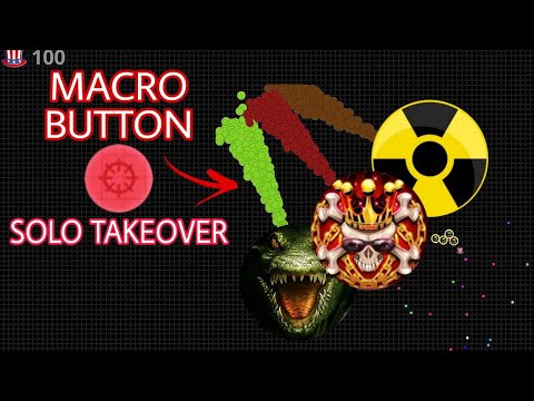 MACRO BUTTON + SOLO TAKEOVER (AGAR.IO MOBILE)