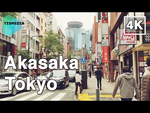 【4K】🇯🇵🗼Walking around Akasaka-Mitsuke Station (赤坂見附駅) on November 2021🎧 ...