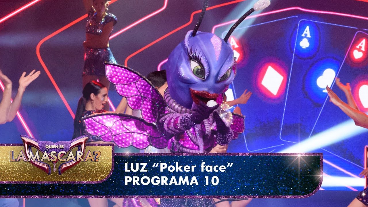 Luz nos puso su mejor "Poker face" - Quién es la Máscara? - 2022 - YouTube