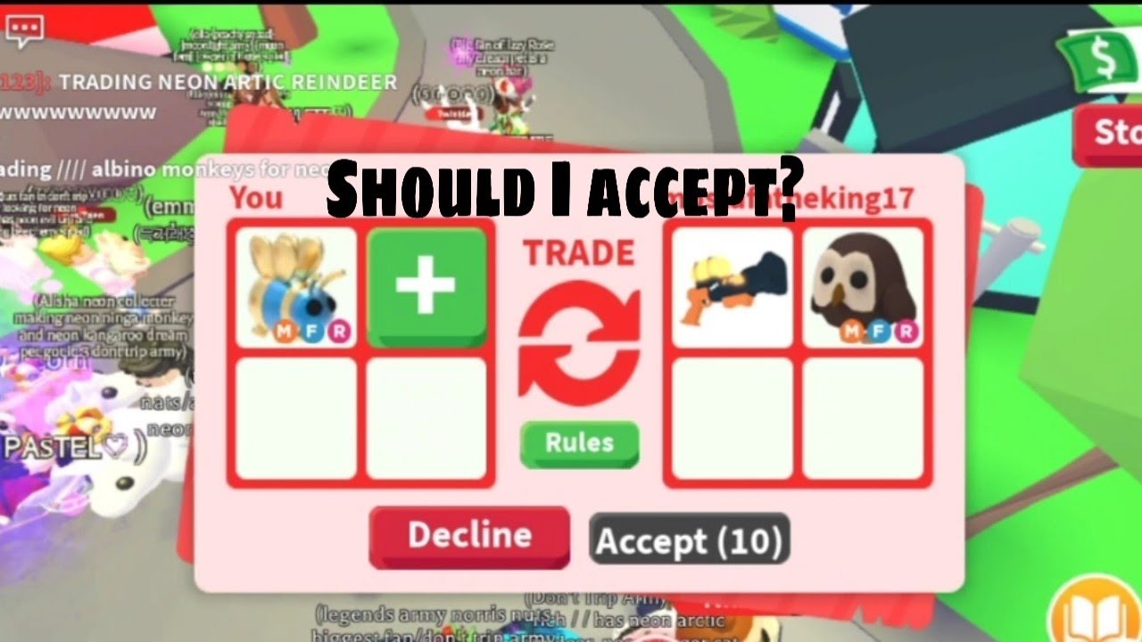 What People Trade For Mega Neon Queen Bee?| Roblox AdoptMe - YouTube
