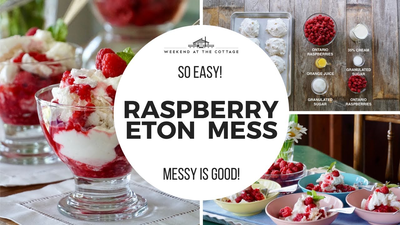 RASPBERRY ETON MESS | Summer Dessert! - YouTube