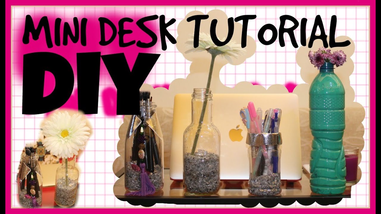 DIY MINI DESK TUTORIAL! - YouTube