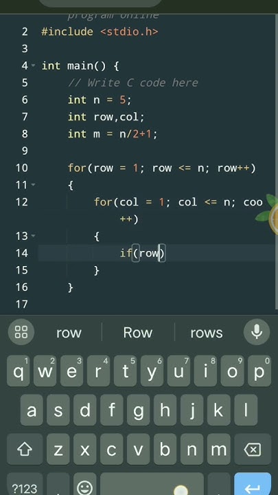 Pattern no. 29 || C language #programming #cpattern #clanguage #ccode # ...