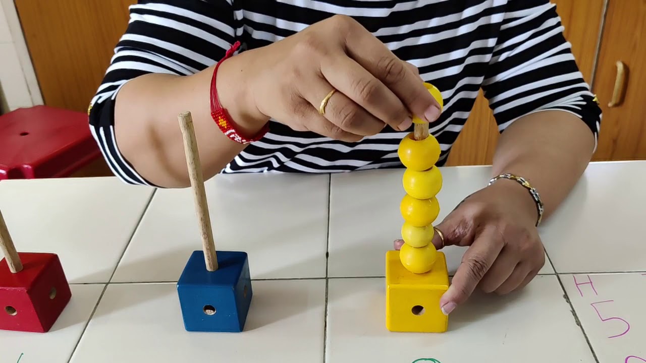 Three digit subtraction with out borrowing using abacus - YouTube