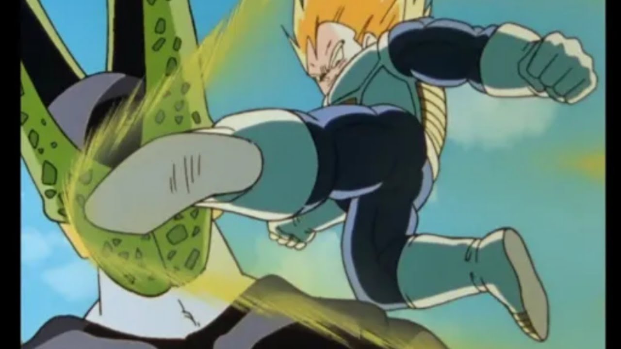Dragon Ball Z Kai: Super Vegeta vs Perfect Cell part 2 [RE-SCORED ...