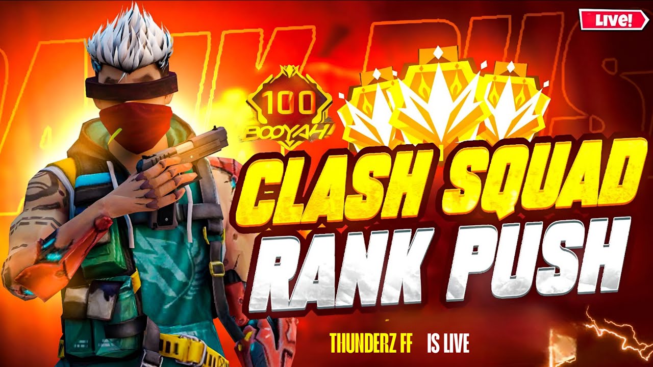 THUNDERZ- FF is live! CS RANKED PUSHING WITH 100 STREAK - YouTube