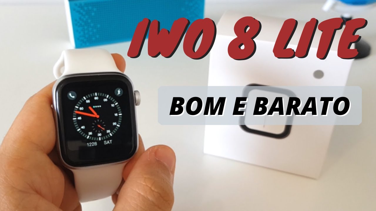 UNBOXING/REVIEW IWO 8 LITE - SMARTWATCH BOM E BARATO - YouTube