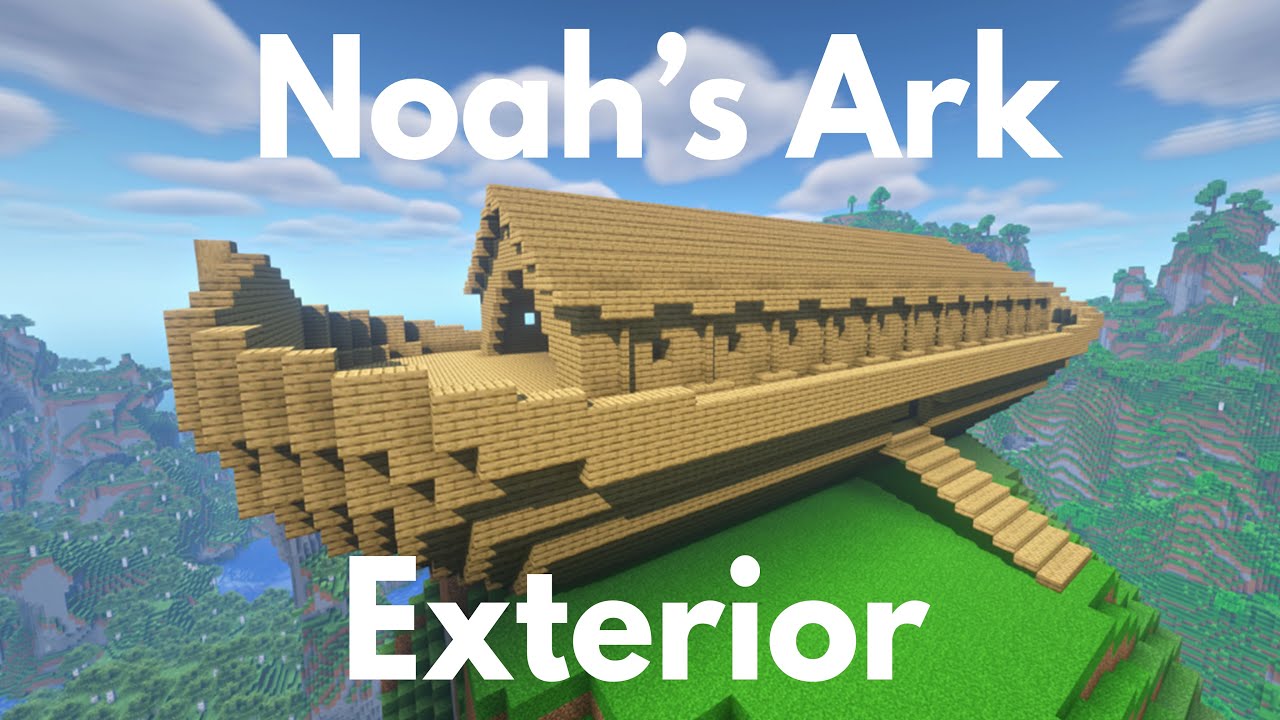 Minecraft Builds Tutorials Noah’s Ark | Minecraft Kidsafe Videos ...