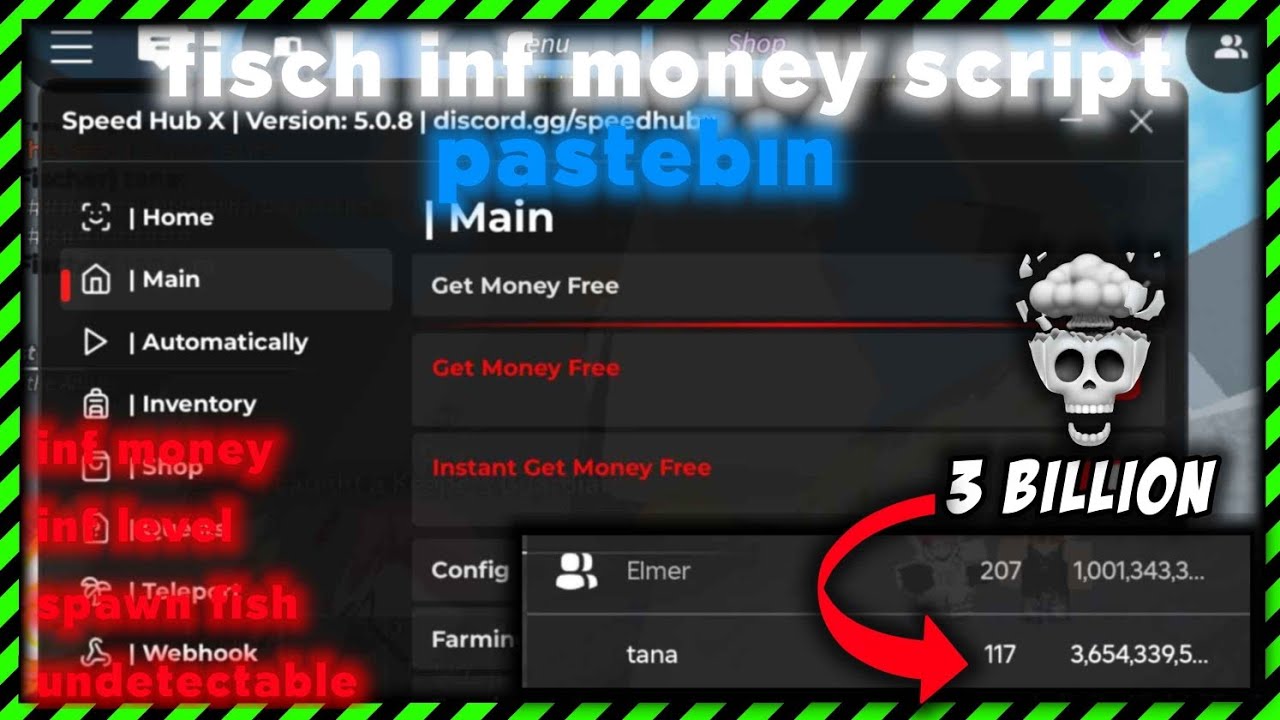 ️ ️FISCH INF MONEY SCRIPT PASTEBIN ️ ️ - YouTube