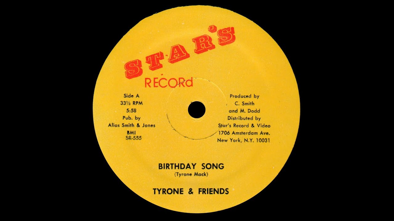 Tyrone And Friends - Birthday Song - Vocal '82 (?) - YouTube