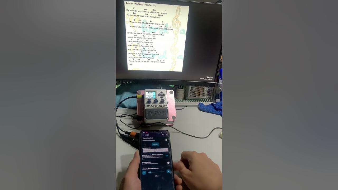 #OpenSongApp x Bluetooth MIDI x #BeatBuddy x #GoogleChromeCast : Song and Tempo sending - YouTube