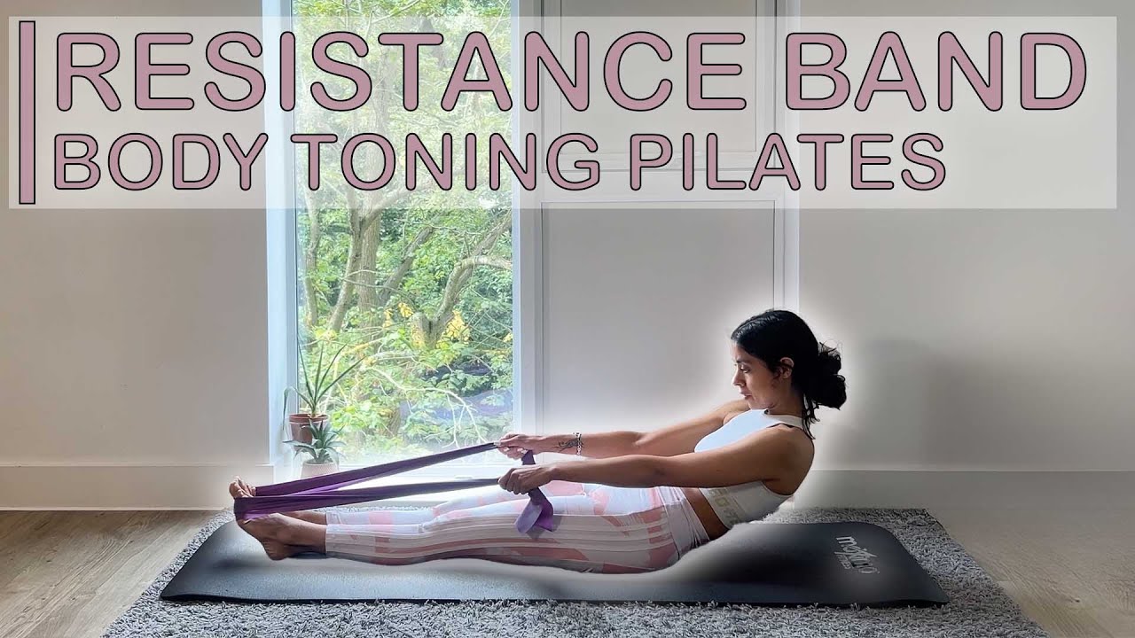 20 MIN | BODY TONING PILATES (RESISTANCE BAND) | Tone My Body Pilates ...