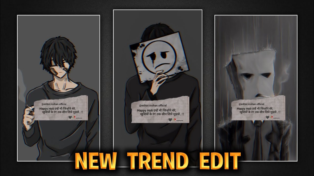 Instagram Trending Sad Shayari Reel Editing | Sad Reel Editing ...