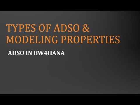 Part 4 - Types of ADSOs & Modeling Properties - YouTube