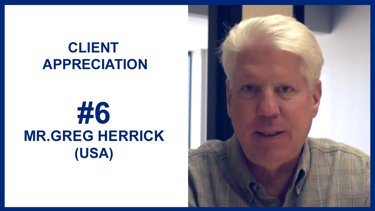 Website Redesign - Client Appreciation - Mr. Greg Herrick, USA ...