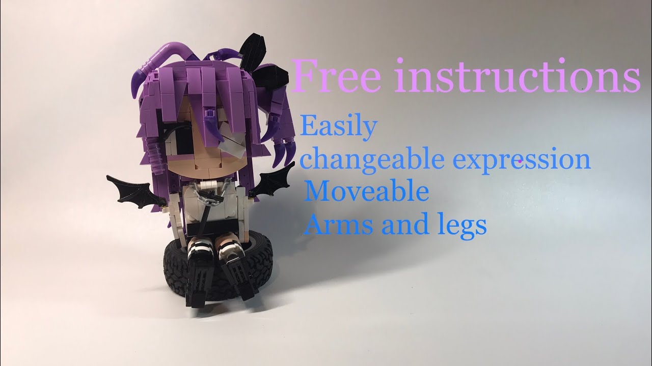 Using Lego to build a anime girl with easily changeable expression ...