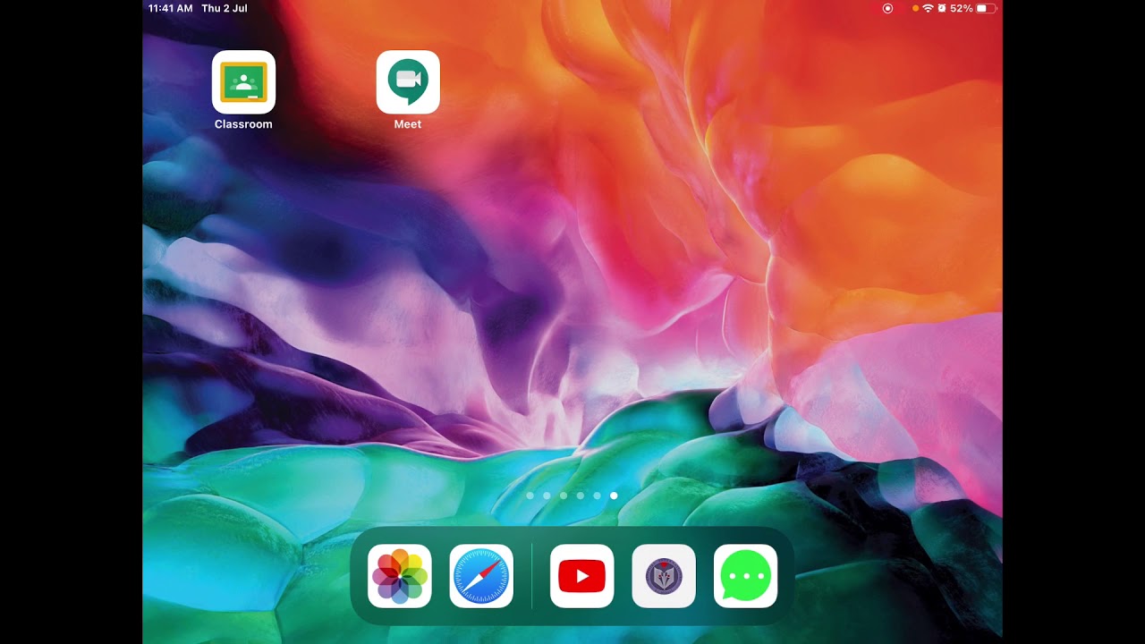 How to use google class room and google meet on iPad - YouTube