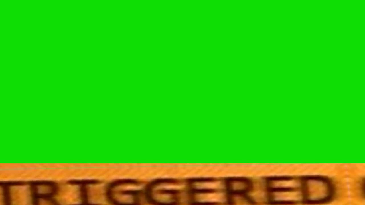 Triggered green screen - YouTube