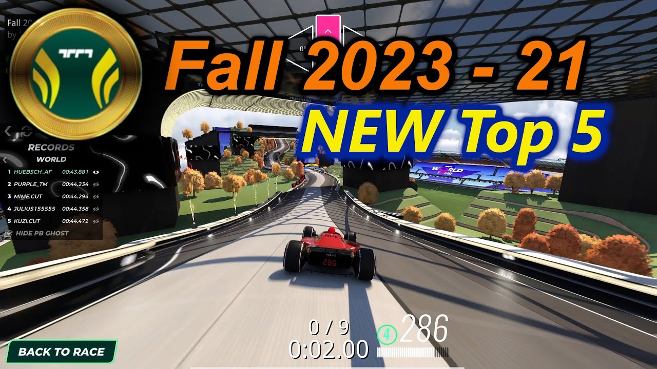 Trackmania | Fall 2023 - 21 | NEW Top 5 WRs | Campaign - WR | NEW ...
