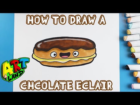 How to Draw a CHOCOLATE ECLAIR!!! - YouTube