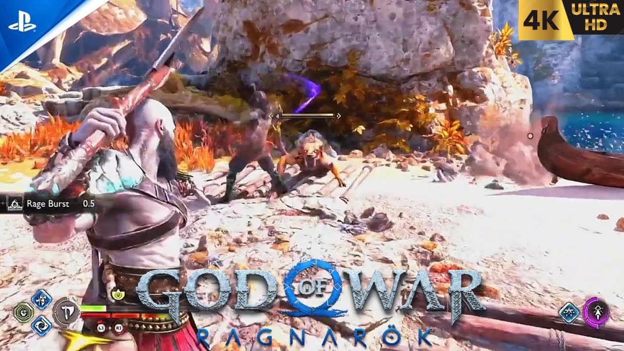 God of war Ragnarok | Karots Killing Tatzel wurm | Gameplay (Ps5) - YouTube