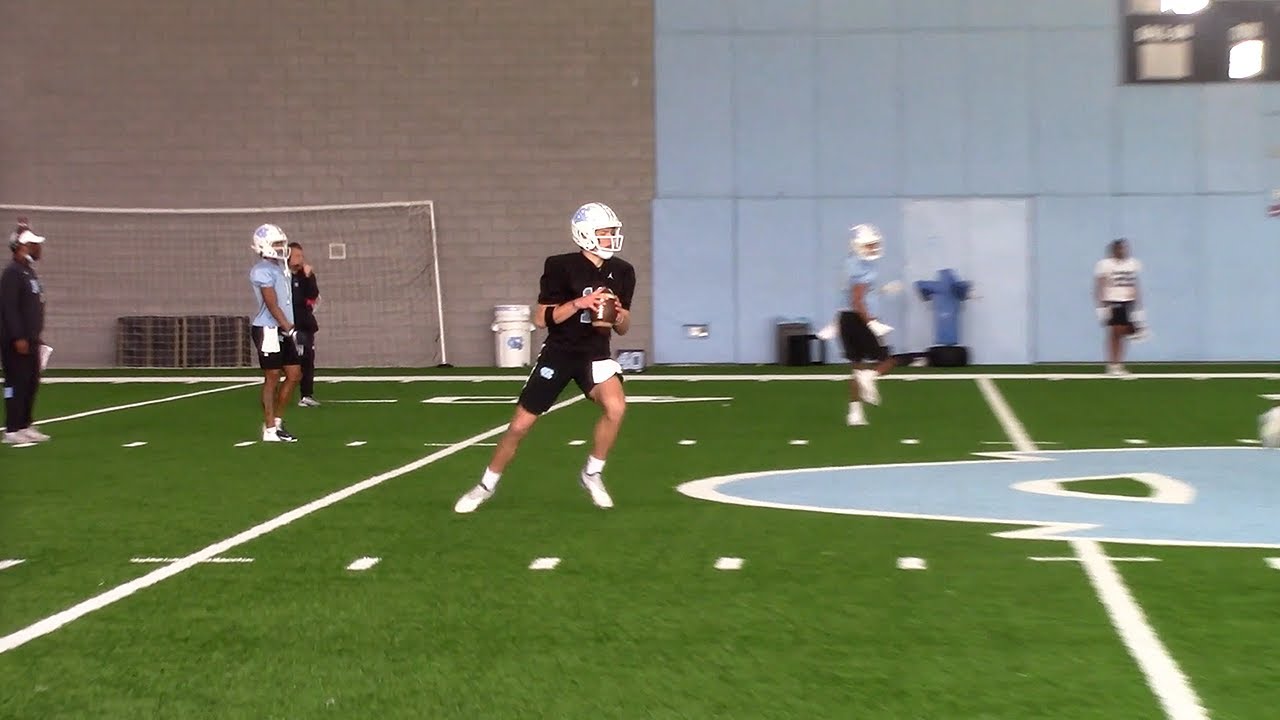 THI TV: Drake Maye ISO | Spring Practice First Look - YouTube