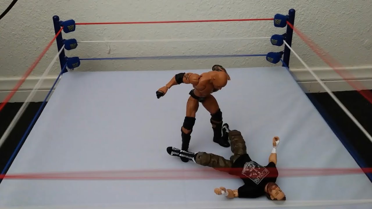 The Rock Confronts Roman Reigns and The Bloodline (WWE Stop Motion) - YouTube