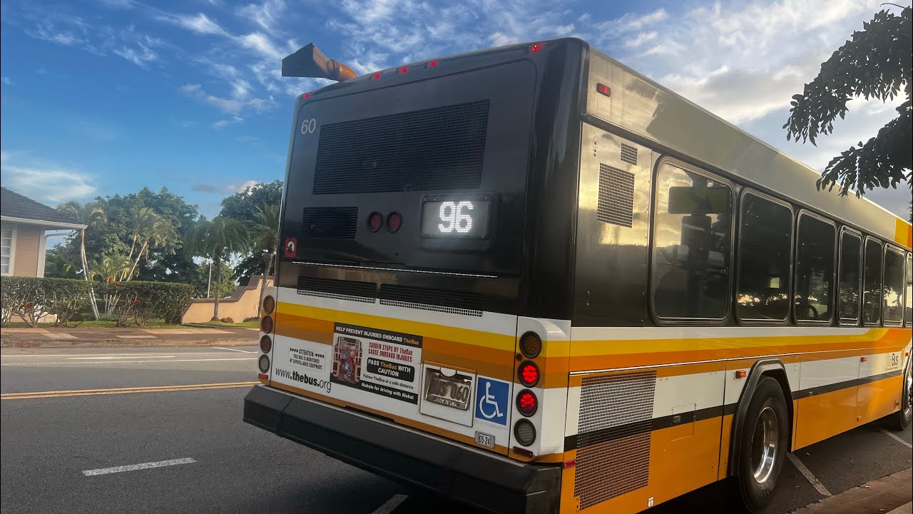 Honolulu Bus #060 Route 96 - YouTube