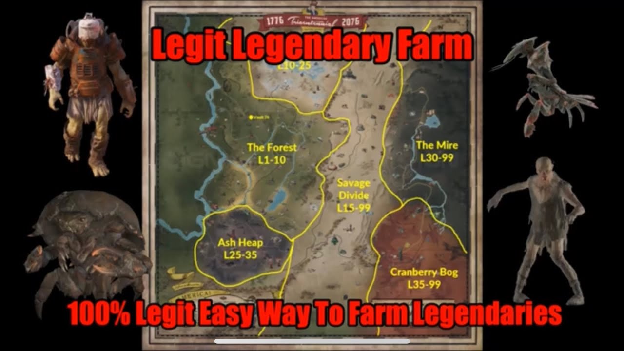 Legendary Farming Fallout 76 (100% Legit) Safe Farm - YouTube