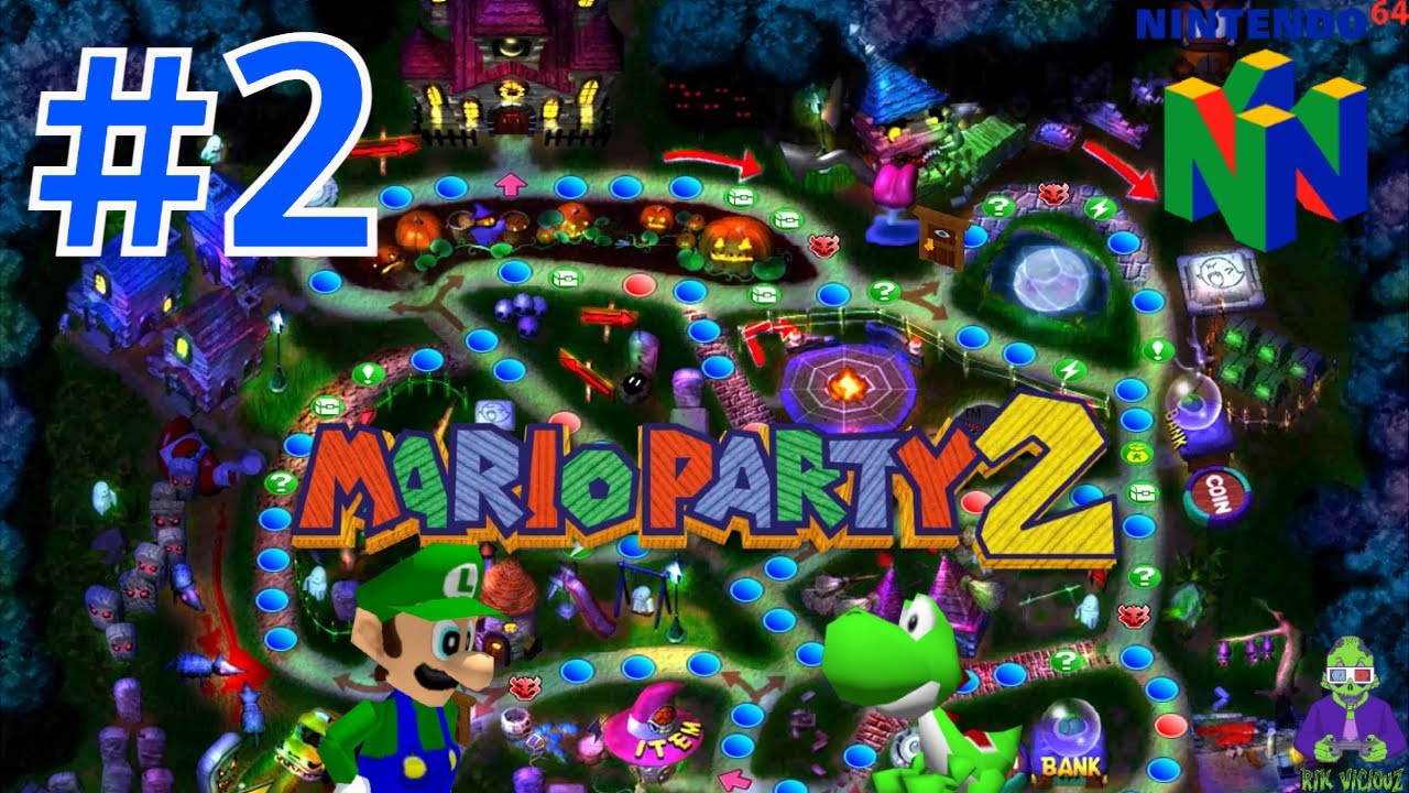 Mario Party 2 - All Boards 2 Players Nintendo 64 (N64) Full Game ...
