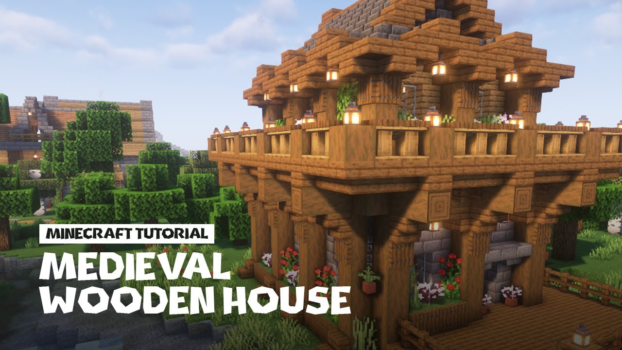 How to Build a Medieval Wooden House in Minecraft ️ - YouTube
