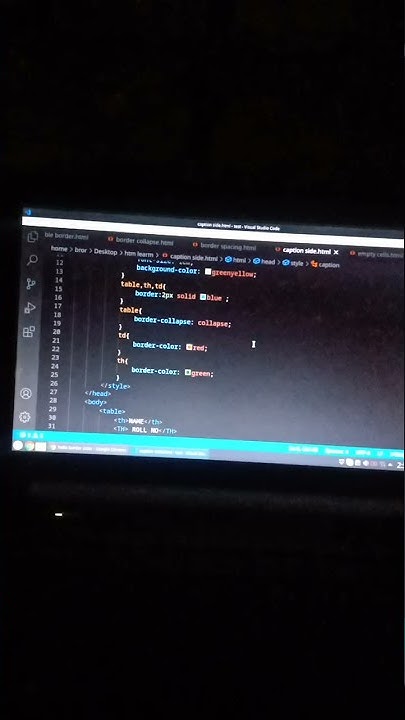 Table caption side in css #shorts video 👍 - YouTube