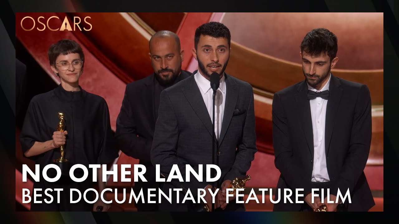 'No Other Land' Wins Best Documentary Feature Film | 97th Oscars Speech ...