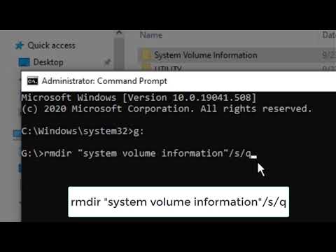 Quick Tips to Remove System Volume Information folder in your pendrive ...