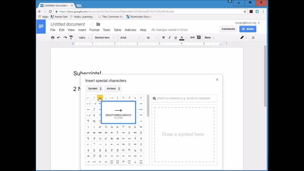 Chemical Equations in Google Docs - YouTube