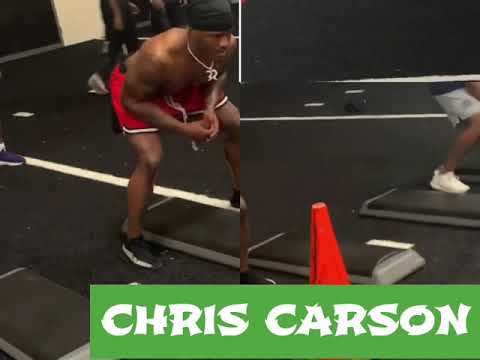 Chris Carson|Seattle Seahawks| Offseason Training| 230 pounds moving ...