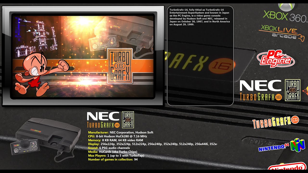 Launchbox NEC TurboGrafx 16 - YouTube