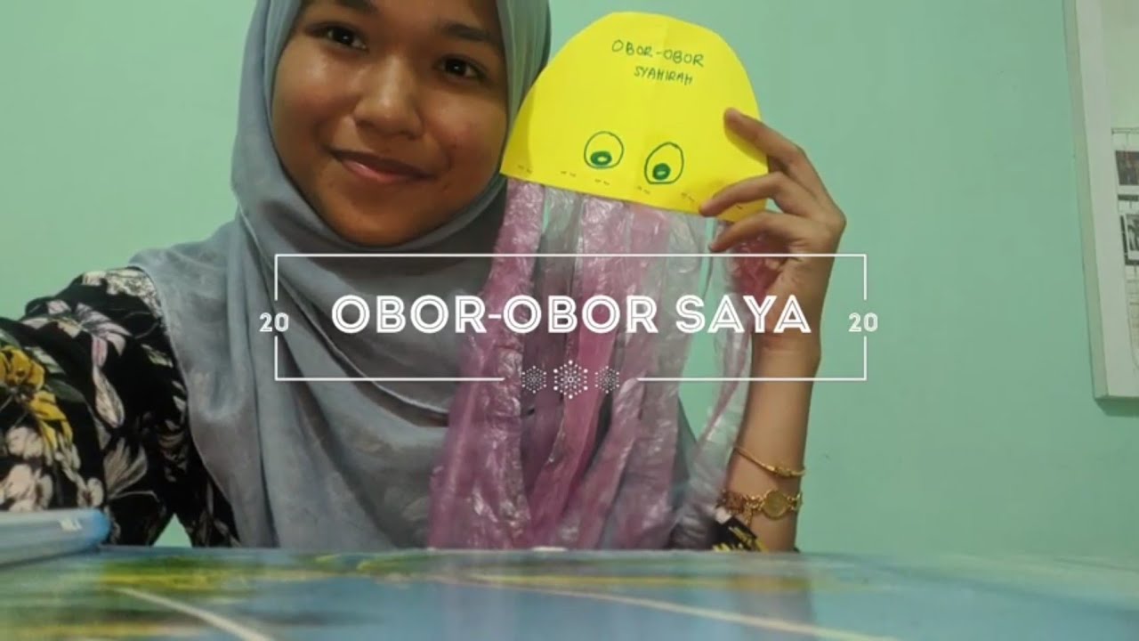 KRAF OBOR-OBOR SAYA 😍 | MY JELLY FISH CRAFT - YouTube