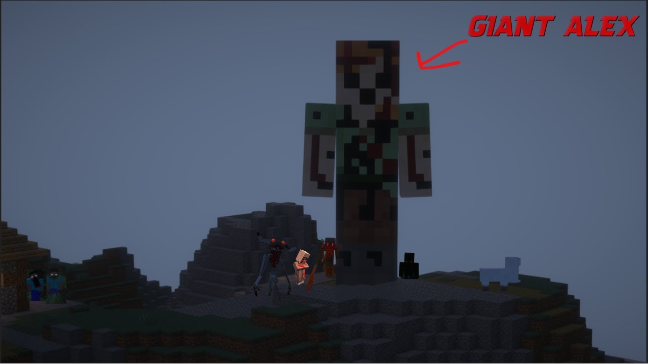 J'ai croisé GIANT ALEX sur minecraft.. - YouTube