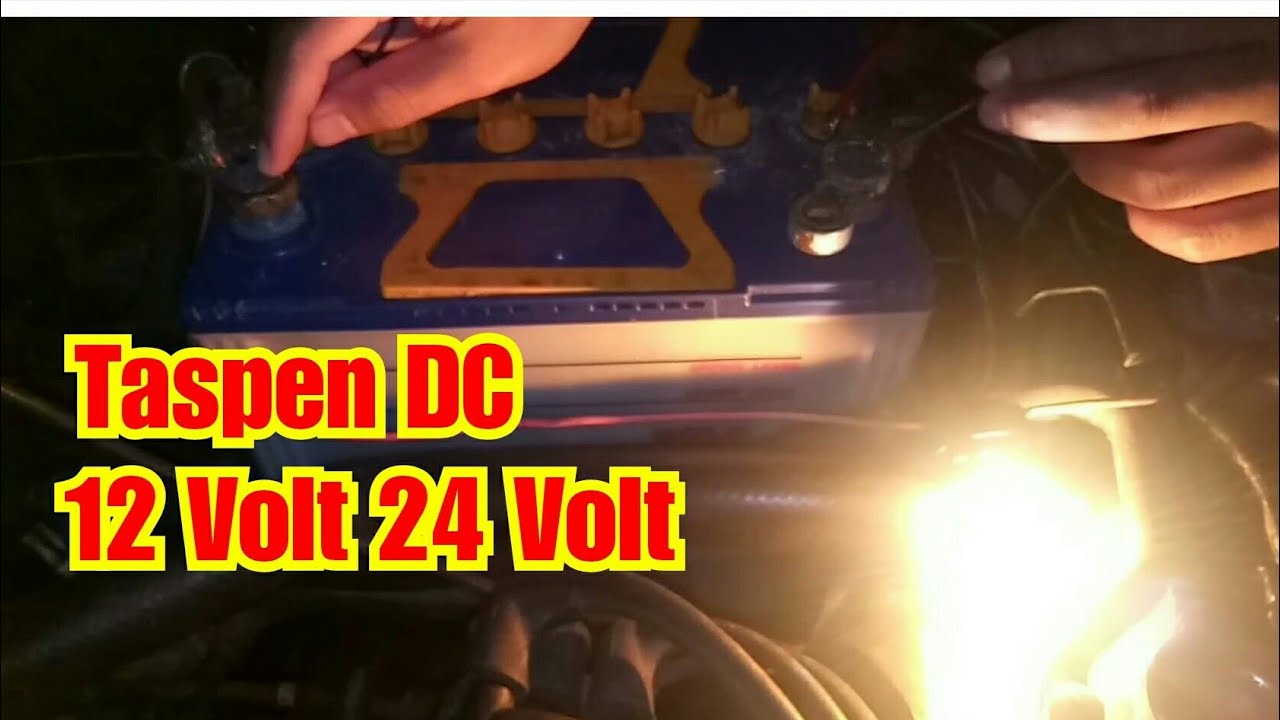 Cara Membuat Taspen DC mobil 12 Volt 24 Volt - YouTube