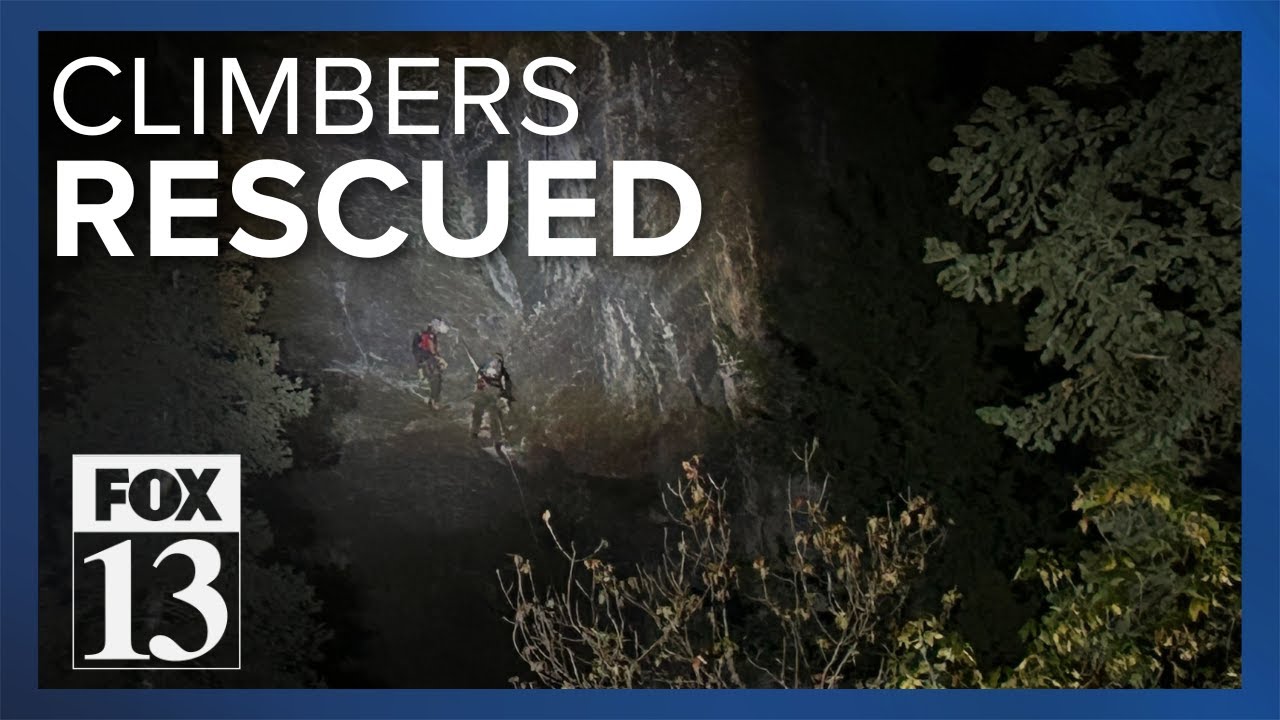 Stranded rock climbers in American Fork Canyon rescued after rope ...