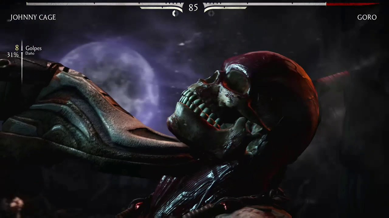 MORTAL KOMBAT X JOHNNY CAGE vs GORO - YouTube
